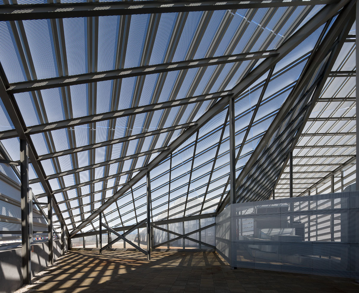 Perforated louvered façade on Ceuta library [252] | filt3rs